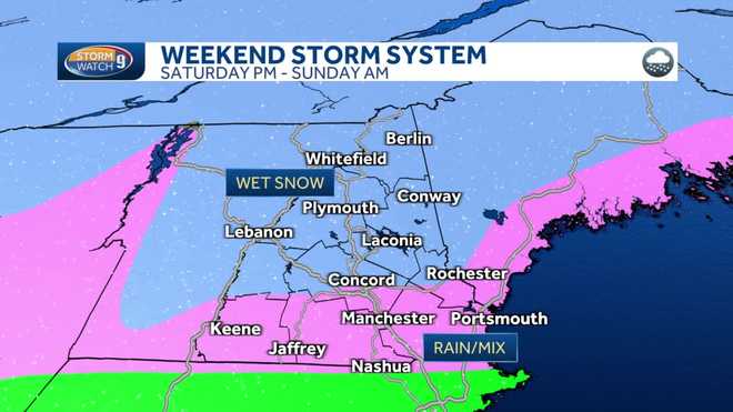New Hampshire weather: Snow possible, wintery mix expected too