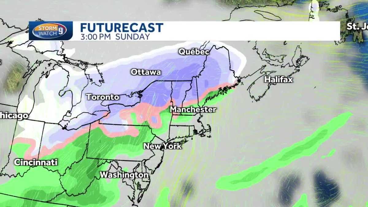 New Hampshire forecast: Light snow up north Sunday