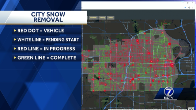 Track city plows and street conditions