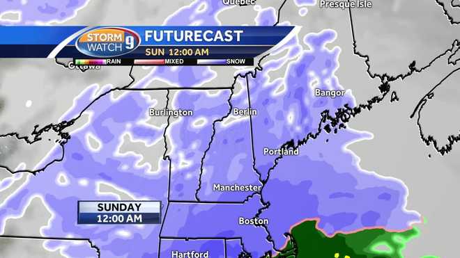 Up to 4 inches possible in southern NH; snow begins Saturday night