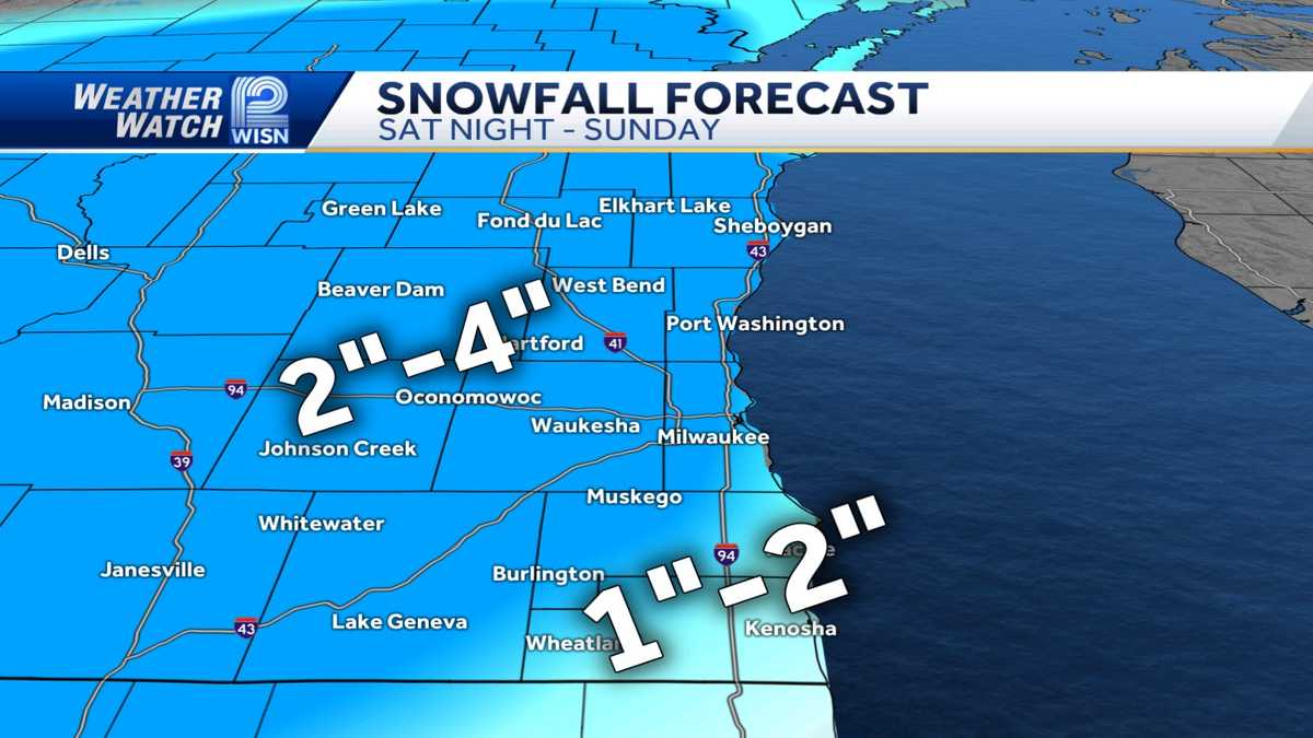 Snow expected Saturday night into Sunday morning