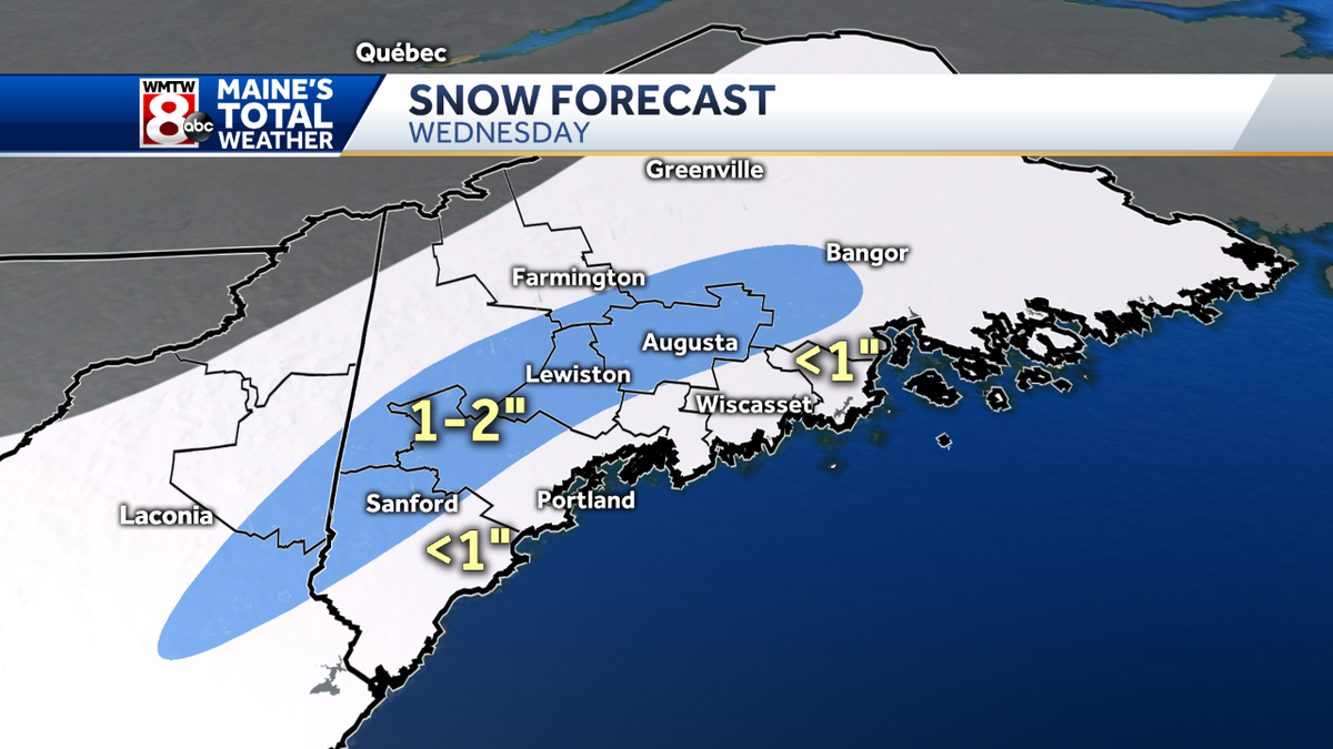 Period of snow arrives with Wednesday morning commute