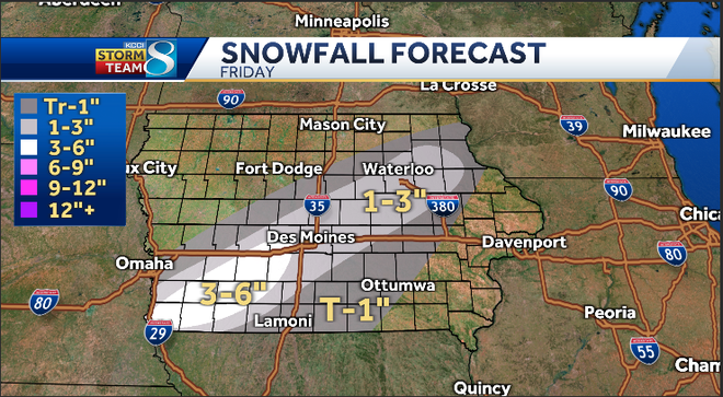 Iowa weather forecast KCCI rain and snow possible in the forecast