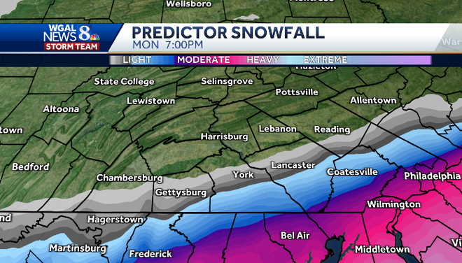 Snow Possible Monday Morning
