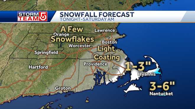 Winter storm will clip Cape, bring accumulating snow for some