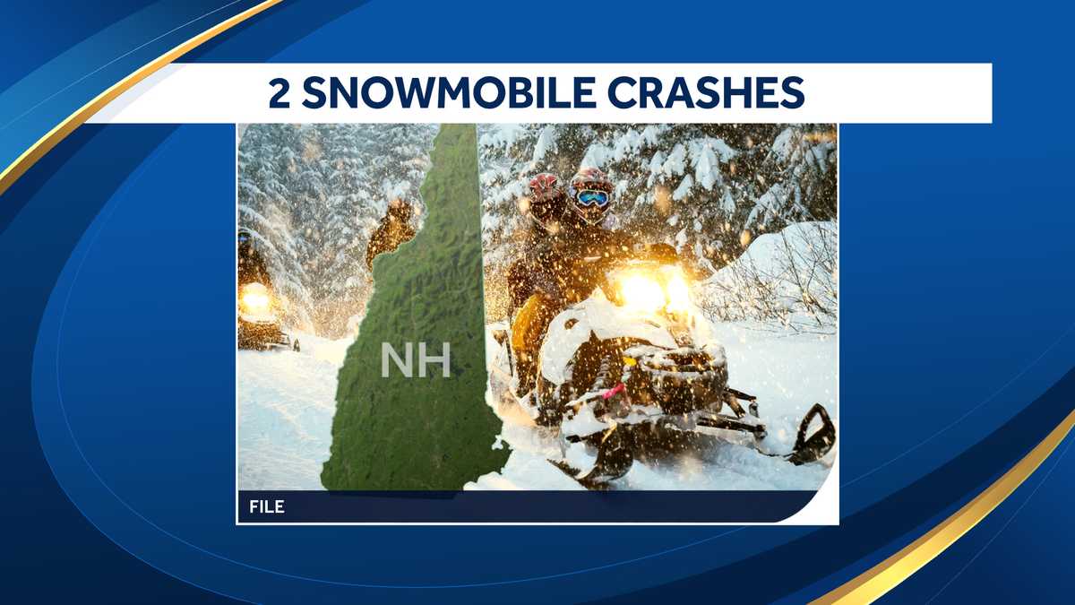 2 snowmobile crashes reported in northern New Hampshire