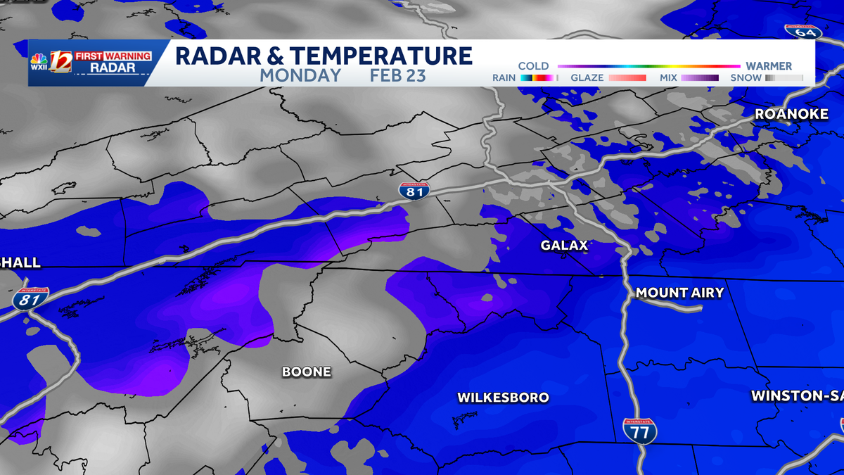 Cold winds in North Carolina | Snowy in the Mountains