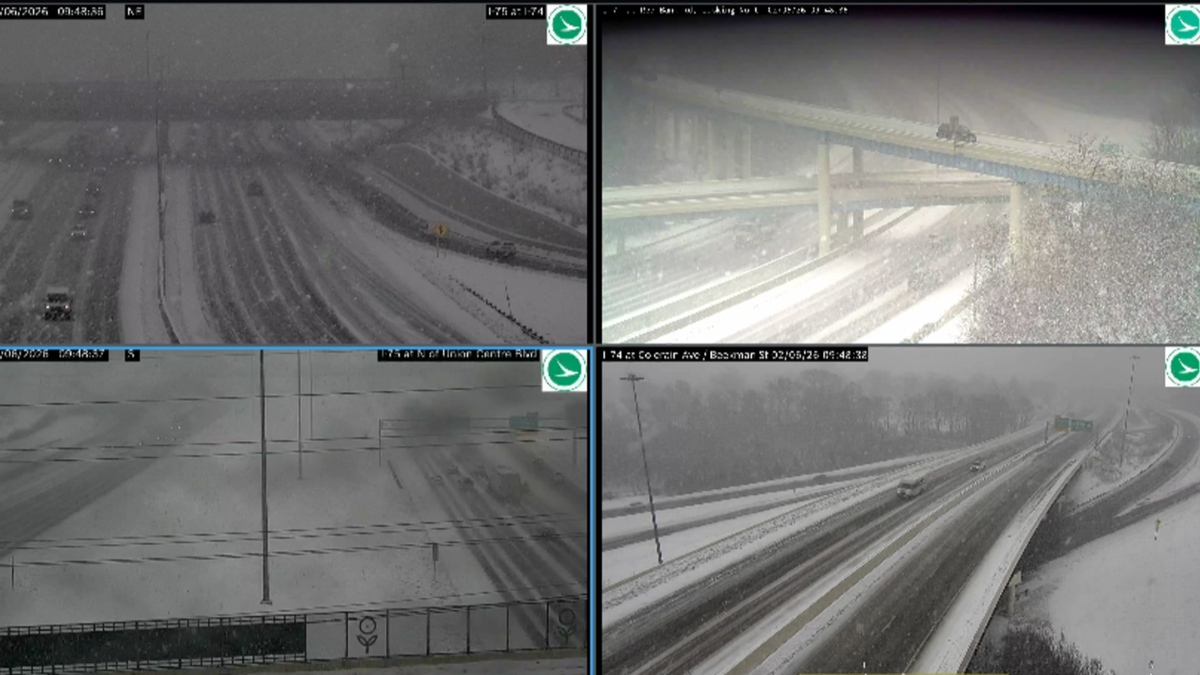 ROAD CONDITIONS | Tracking roads as bursts of snow sweeps across ...