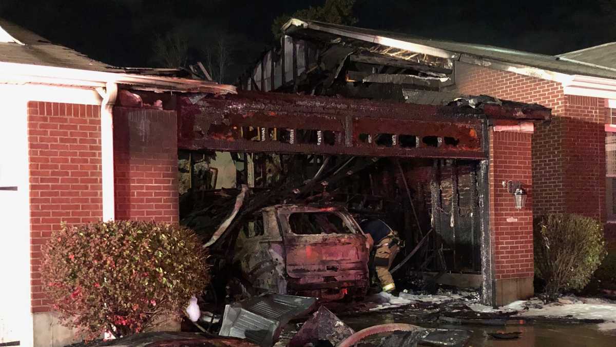 Family unharmed in condominium fire in Union, Kentucky