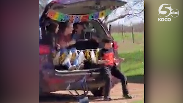 Family finds fun way to celebrate Oklahoma man's 70th birthday while ...