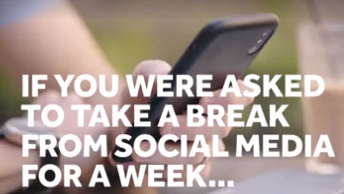 Could you take a one-week break from social media