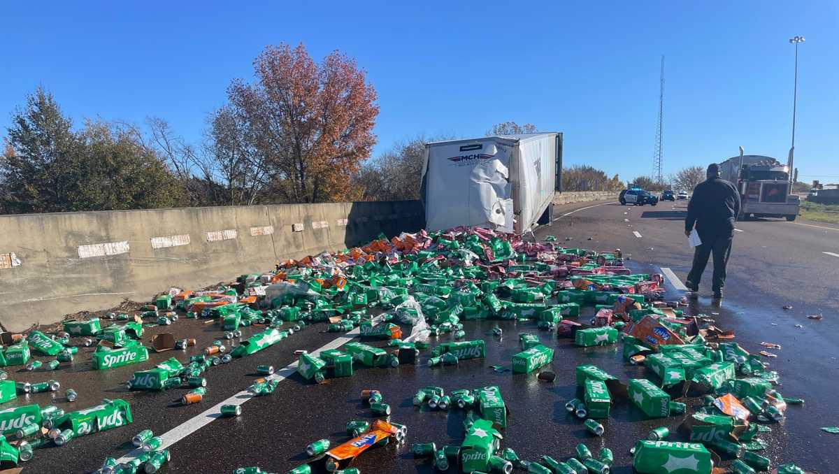 I-20 soft drink spill causes major delay