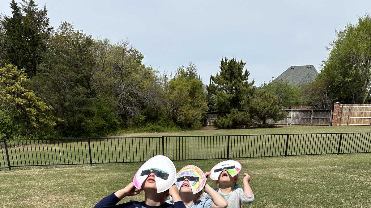 GALLERY: Watching the solar eclipse above Oklahoma's sky