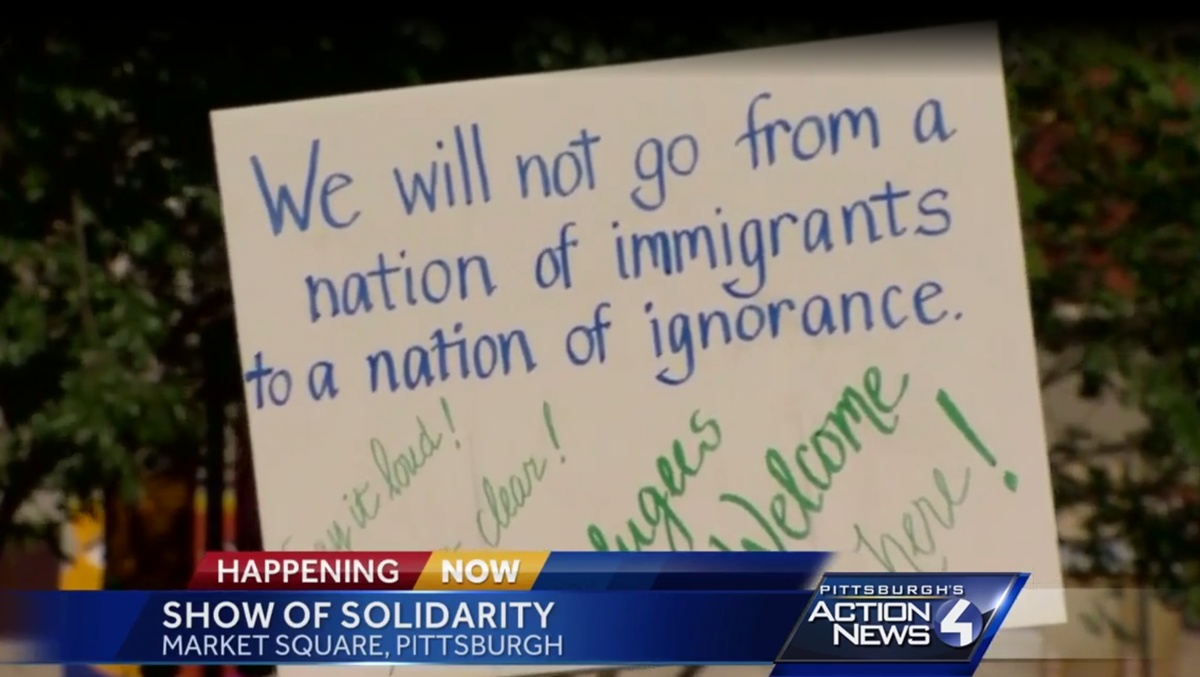 Pittsburgh holds two peaceful rallies against hate Sunday