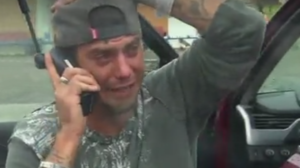 See the heart-wrenching moment a son speaks to his dad following Harvey ...
