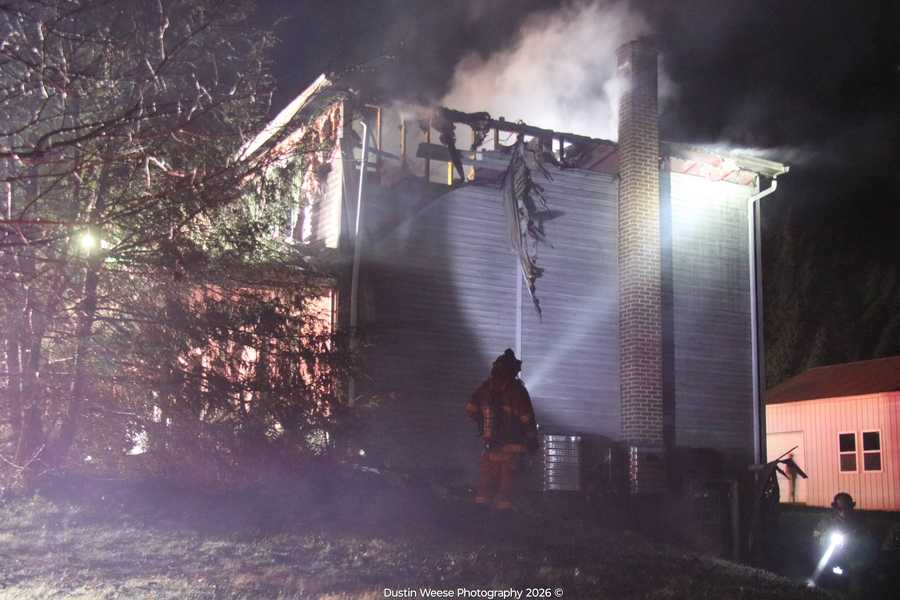 PHOTOS: Several crews battle fire in South Hanover Township, Dauphin County