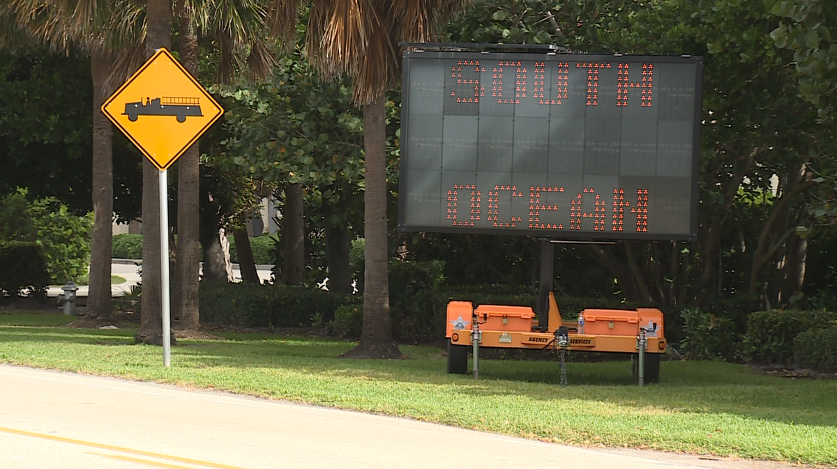 Message signs go up in South Florida to alert drivers of S. Ocean Blvd ...
