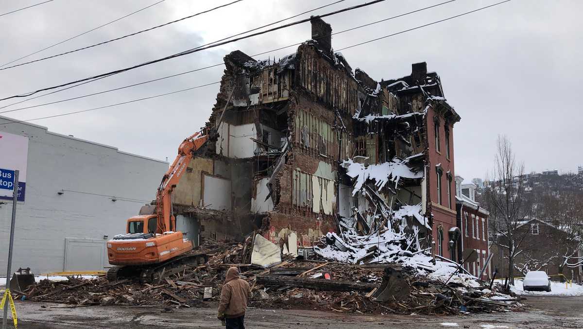 Demolition begins on historic South Side building after 4-alarm fire in ...