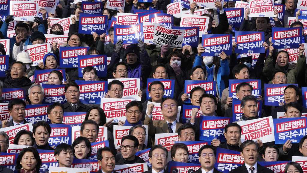 South Korea’s opposition parties submit a motion to impeach President Yoon over sudden martial law