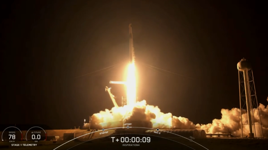 SpaceX makes history with launch of first all-civilian crew