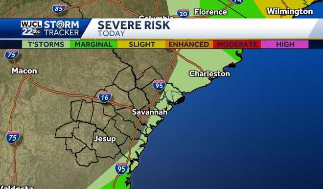 Radar clears today after front sweeps through the area