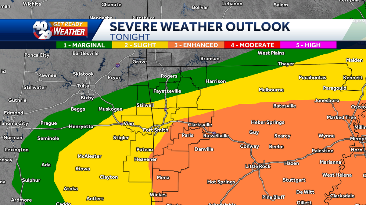 SEVERE DAY: Watching For Rain & Storms This Evening/Tonight