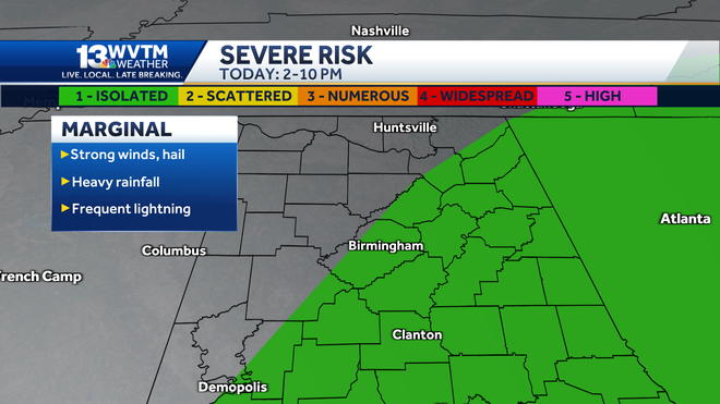 Strong storms return Monday after days of oppressive heat
