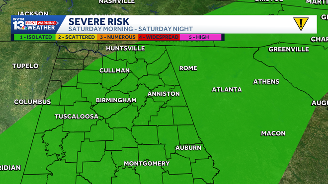 Alabama's Weather Forecast: Severe storms return Friday and Sat.