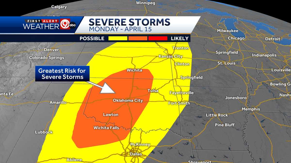 Kansas may see significant storms Monday