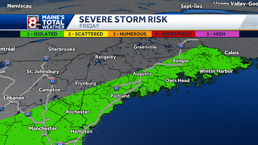 Early evening thundershowers