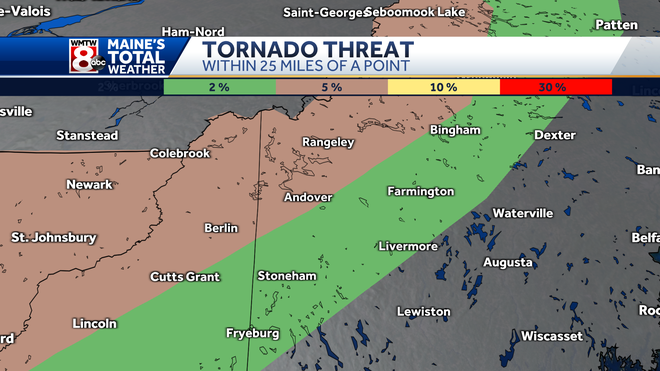 Maine weather: Thunderstorms possible for mountains, inland areas Monday