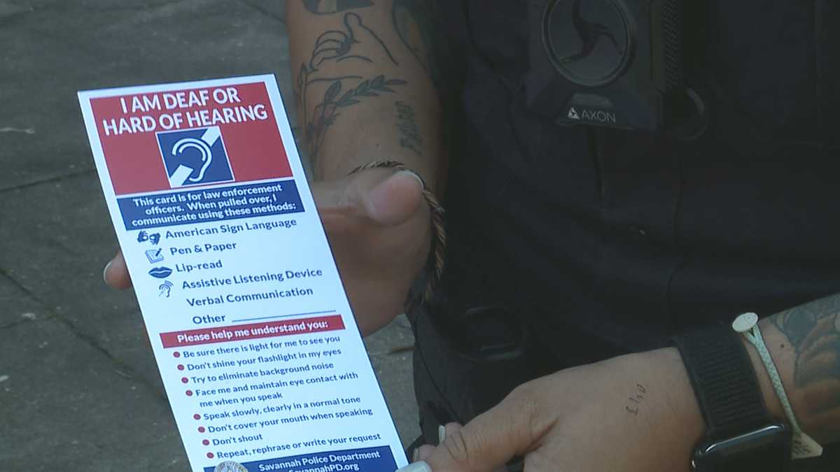 SPD debuts communication cards for deaf and hard of hearing community