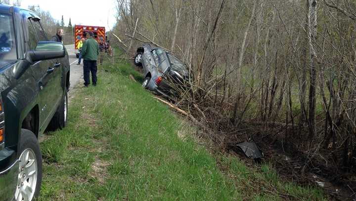Car Lands In Ditch After Driver Spots Spider Inside Vehicle