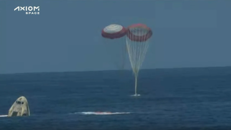 Watch: Axiom Space Ax-1 splashdown successful