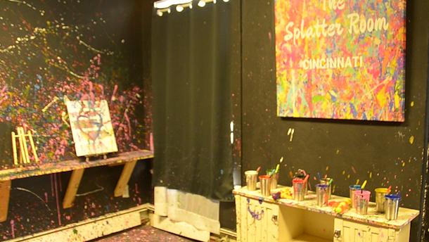 Have a paint party at this new BYOB splatter room in downtown Cincinnati