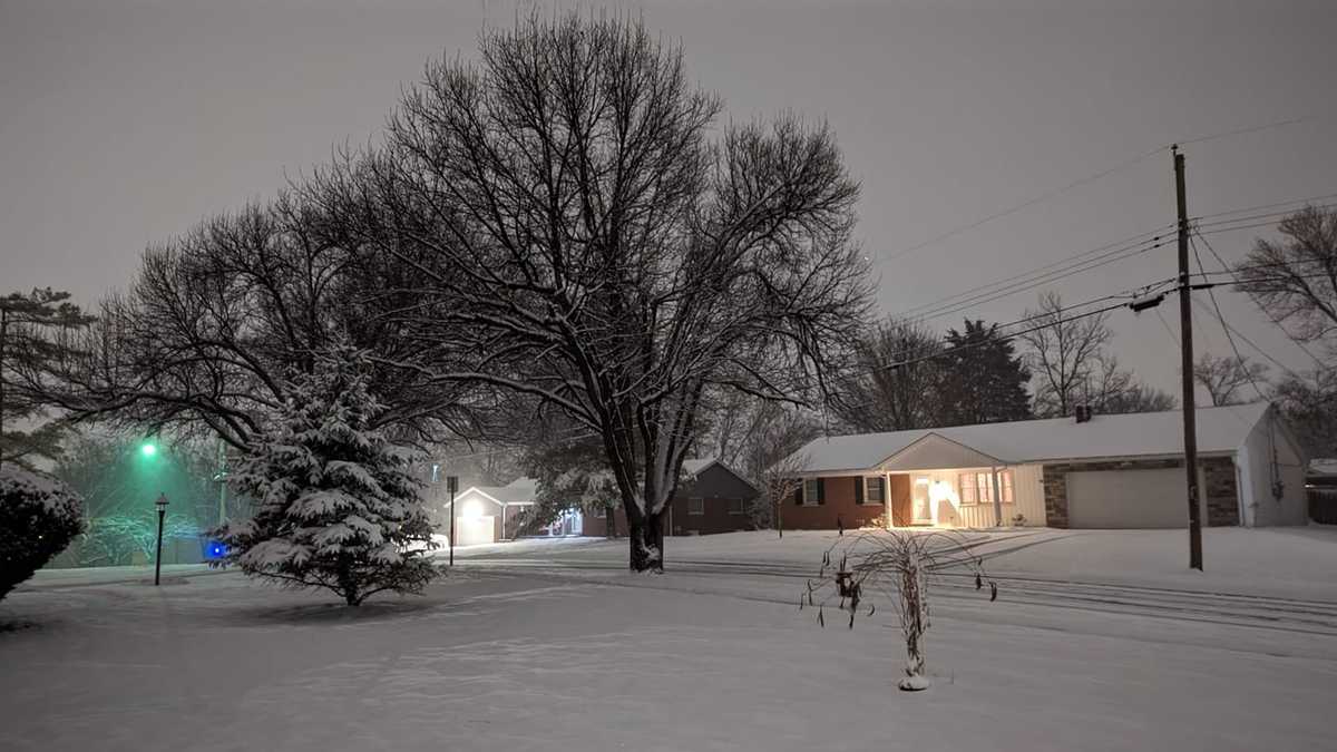 PHOTOS: Here's what snow looked like across Greater Cincinnati Friday