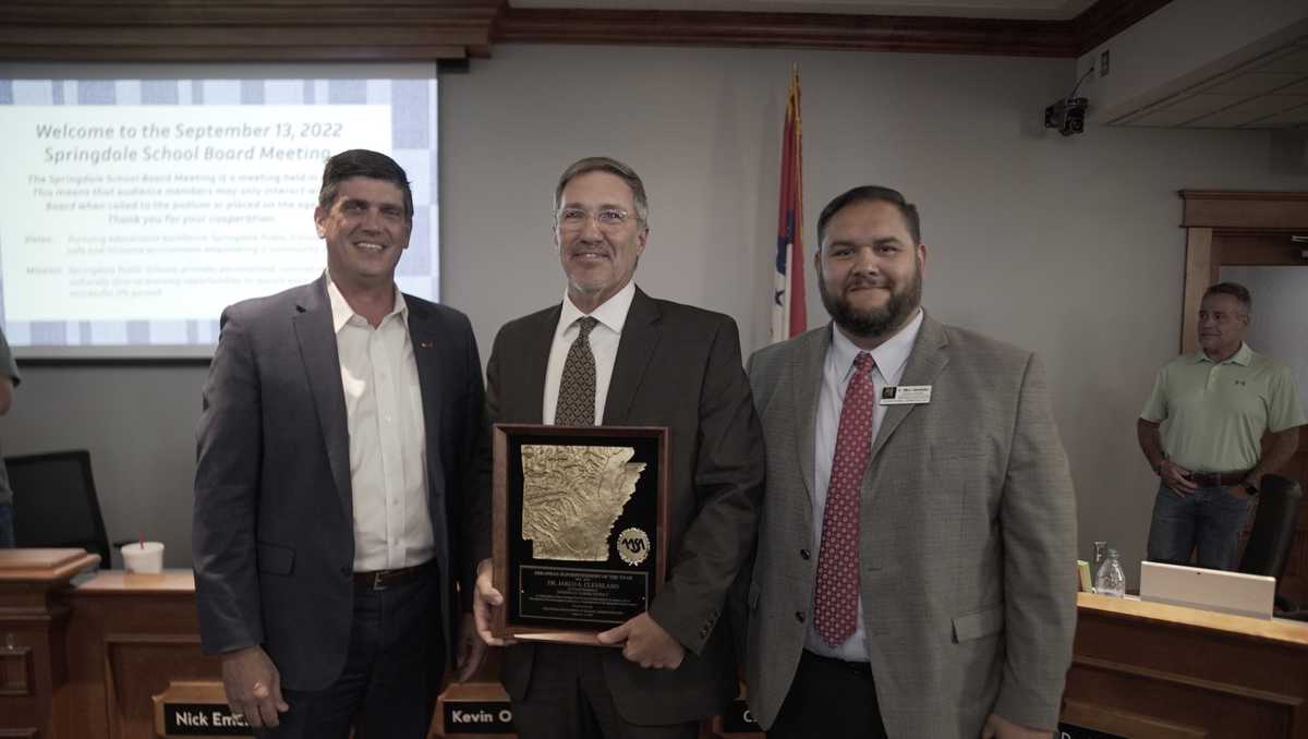 Springdale superintendent named 2023 Superintendent of the Year