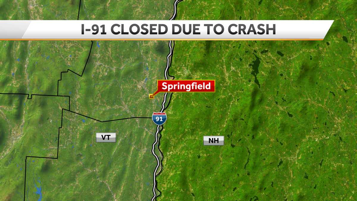 One lane of I-91 closed in Springfield due to crash