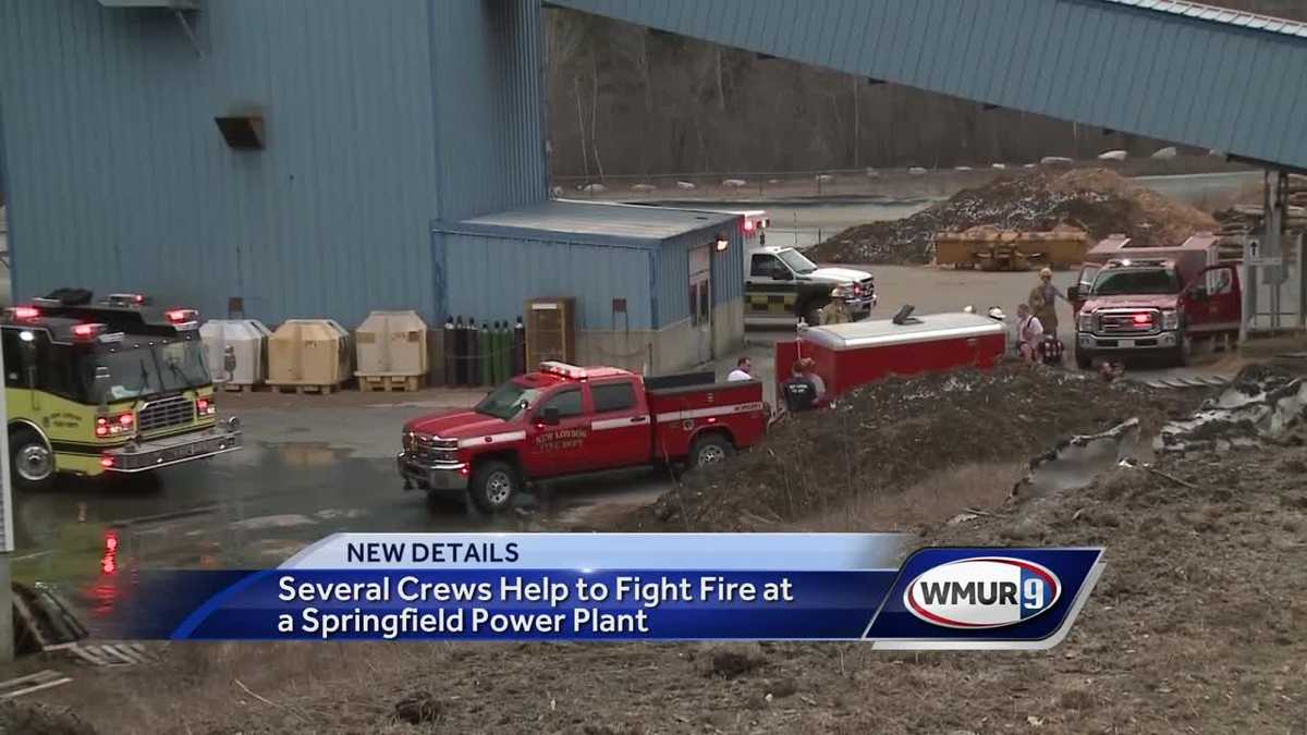 Crews from several towns help fight fire at Springfield Power plant