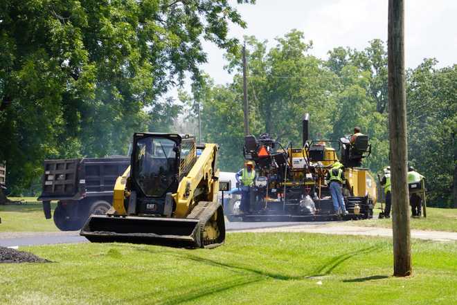 Paving work impacting traffic on busy Clinton roadway