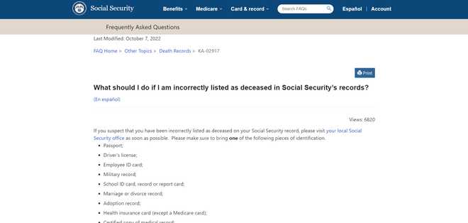 'I'm not dead': Mistake cuts off woman's finances, health care