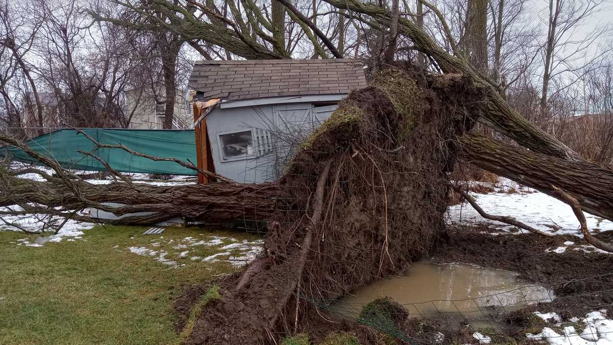 See photos of damage from Tuesday night's winter storm in Vermont