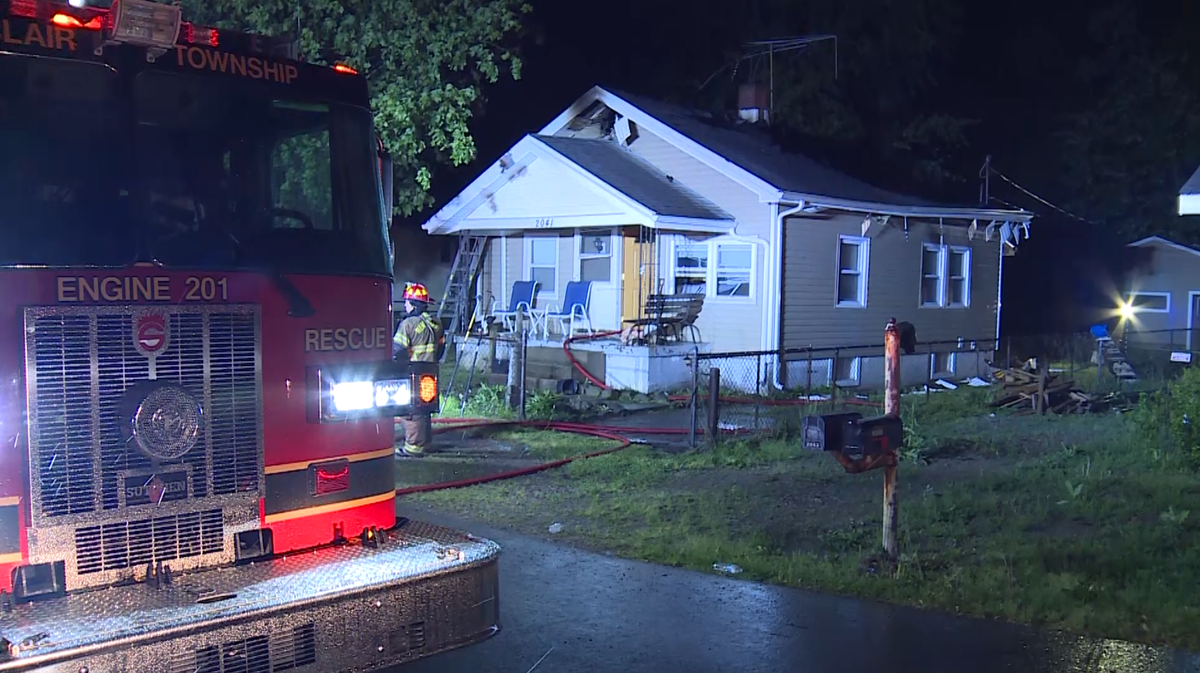 Man, dog displaced after St. Clair Township house fire
