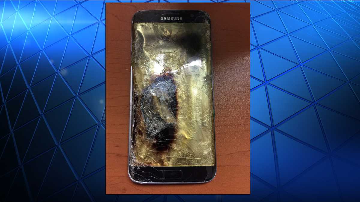 Student's Samsung phone catches fire inside Staley High School
