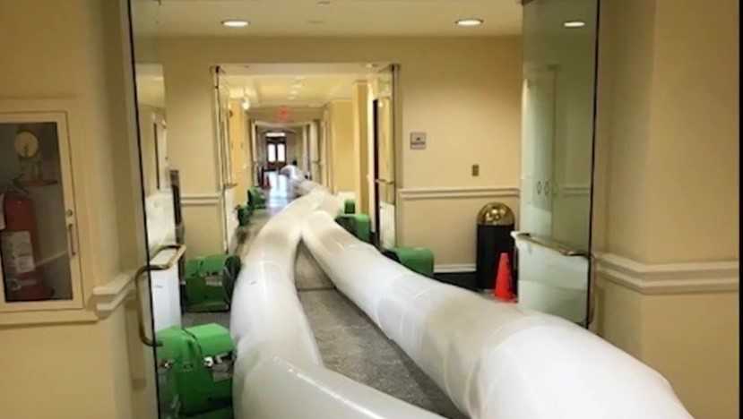 The State House remains closed for the third day following flooding
