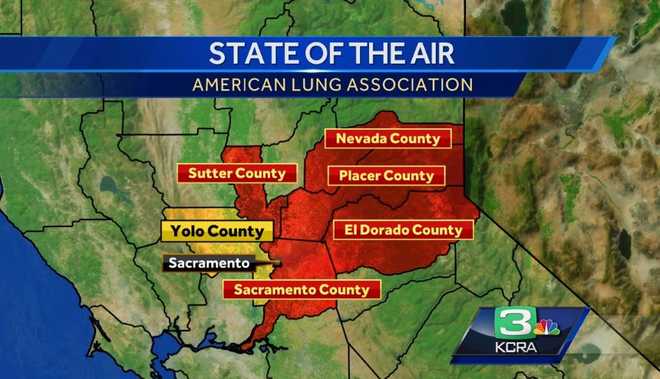 Report: 5 NorCal counties get F grade for air quality