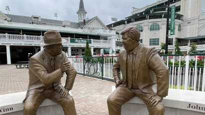 LOOK: Statues of John Asher, Col. Matt Winn unveiled at Churchill Downs