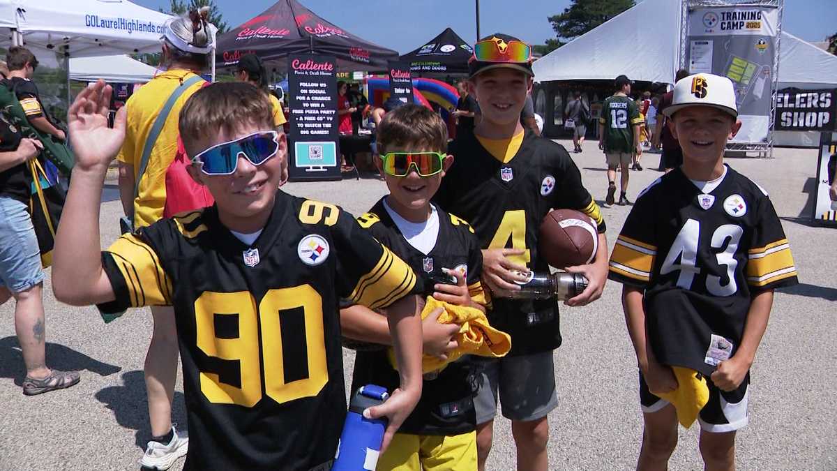 Fans brave heat to catch first glimpse of 2025 Steelers