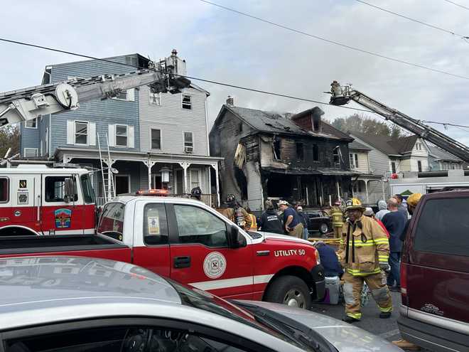 Crews remained on the scene for hours