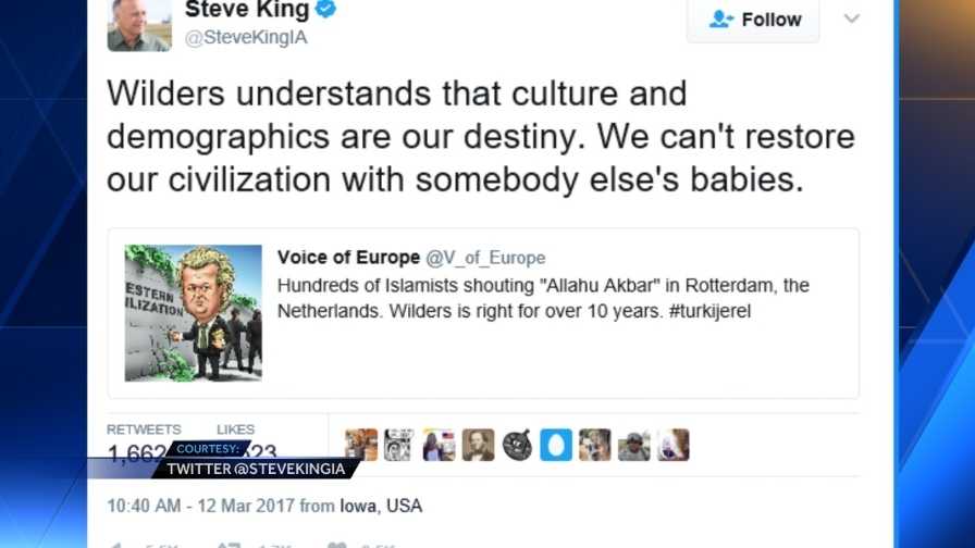 Rep. King's Iowa district shrugs off racially charged comments